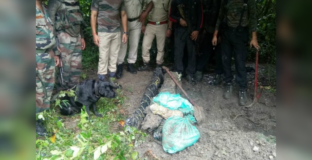 Indian Army Dog Jari Leads Troops To Hidden Explosives